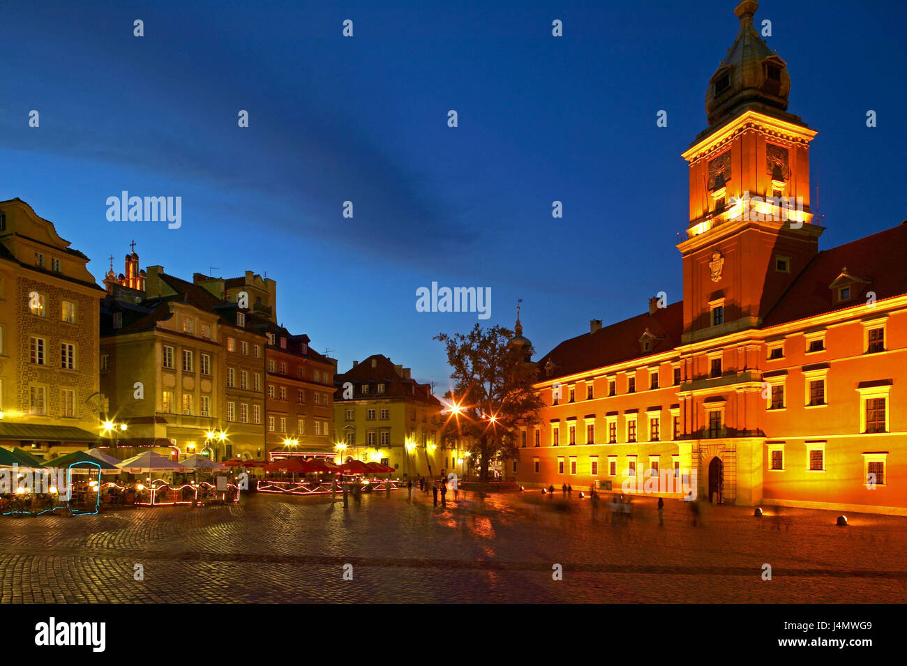 Pologne, Varsovie, la vieille ville, place du château, le château royal ...