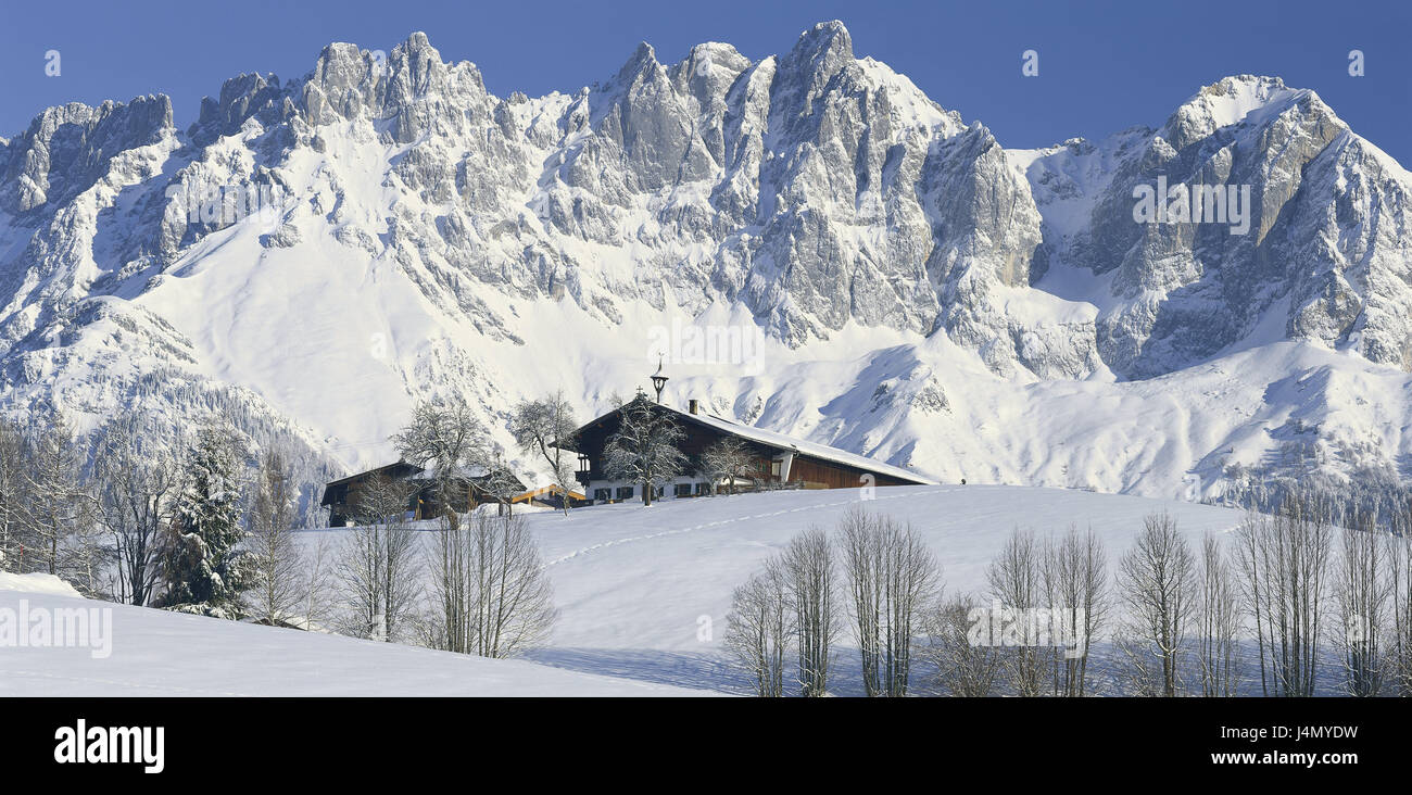 Autriche, Tyrol, Kitzbuehel, Wilder Kaiser, Ackerlspitze, Maukspitze ...