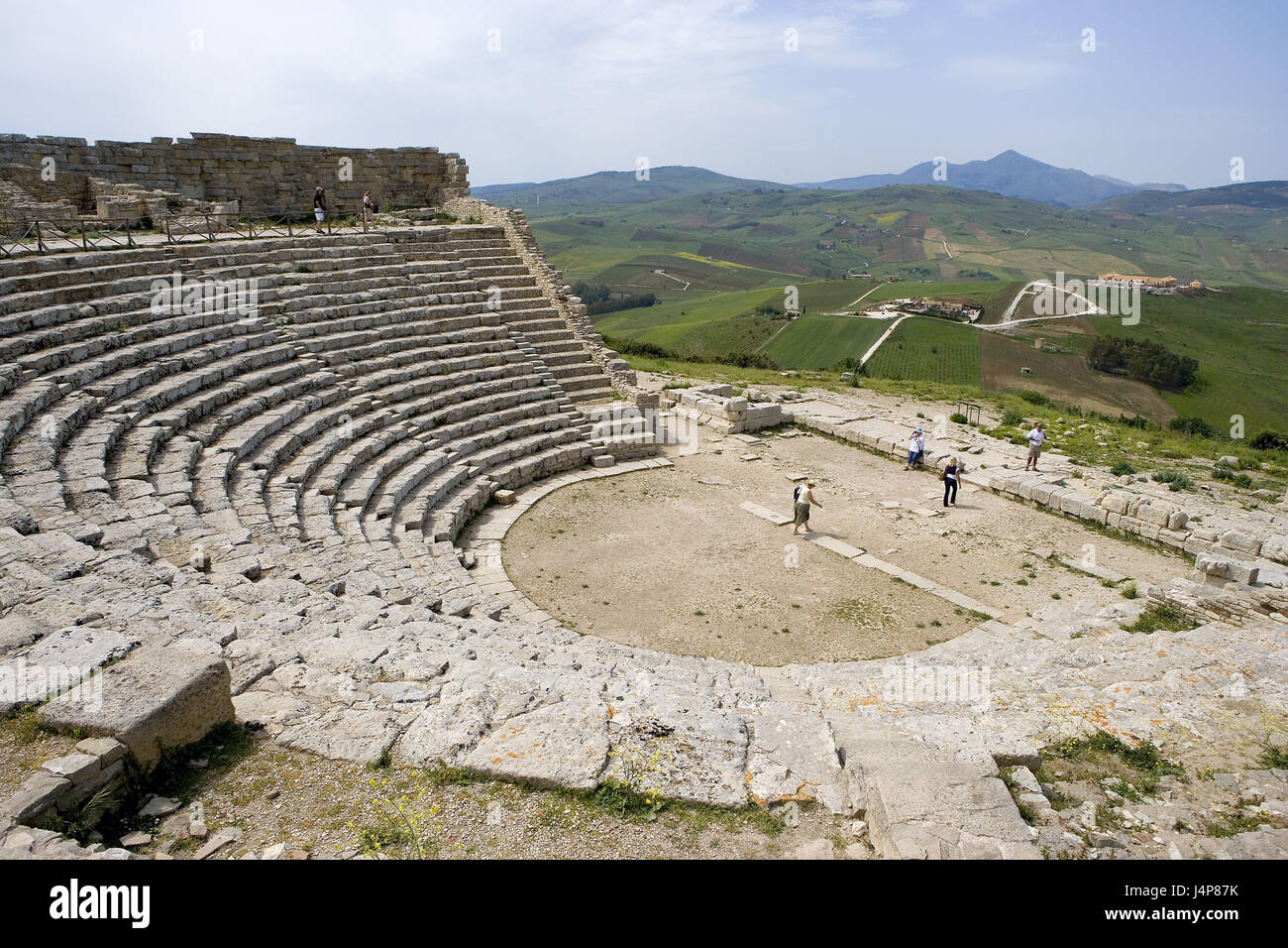 Segesta amphitheatre sicily italy Banque de photographies et d’images à ...