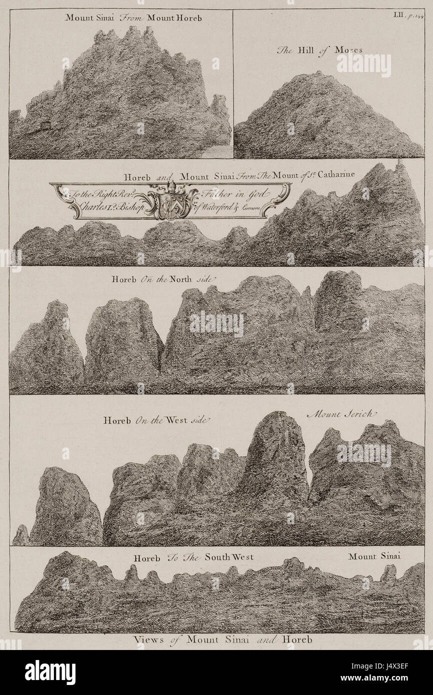 Carte du mont horeb Banque de photographies et d’images à haute ...