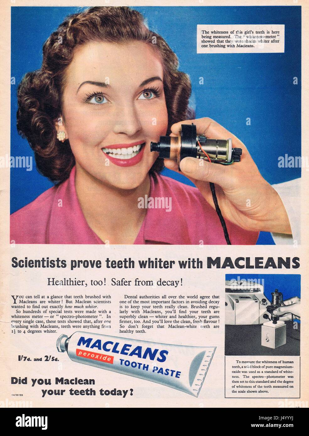 Ancienne publicité de dentifrice Banque de photographies et d’images à ...