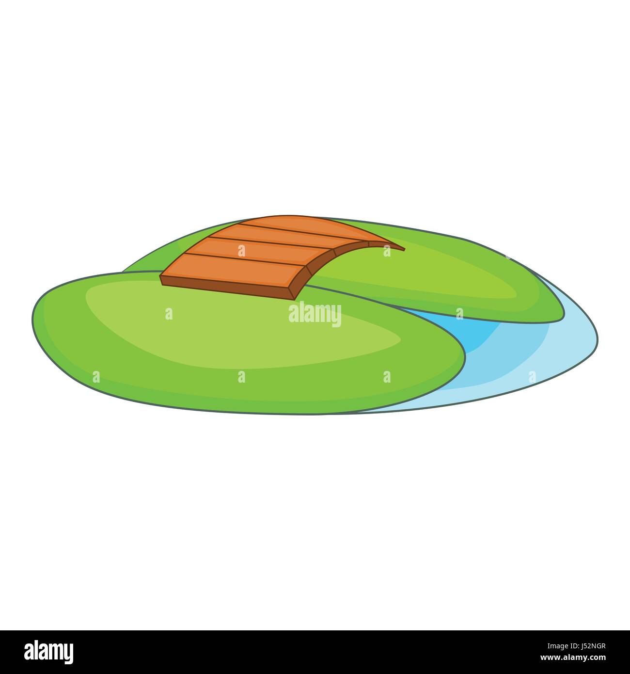 L'icône de pont. Cartoon vector illustration d'un pont pour le web ...