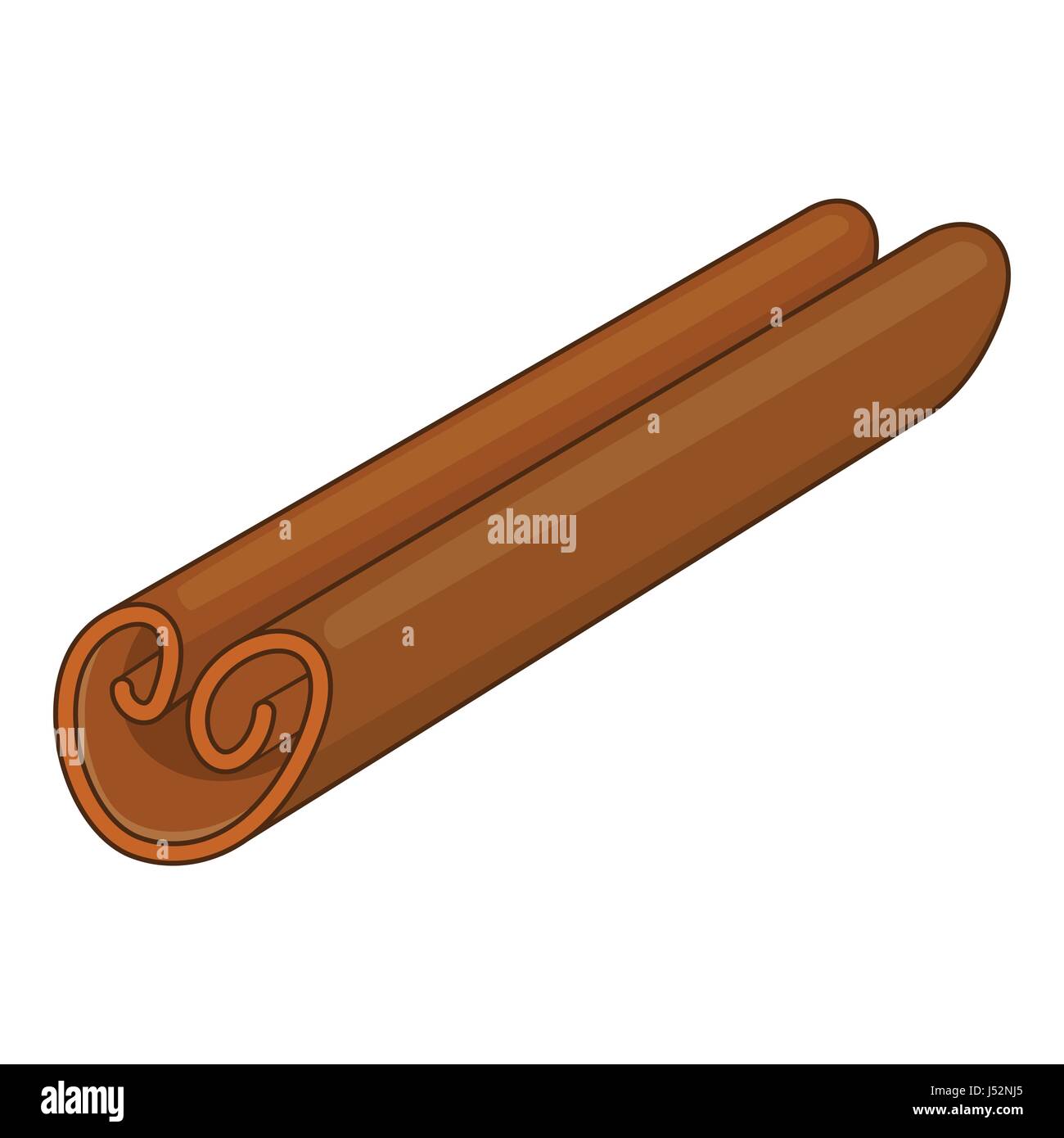 L'icône de la cannelle. Cartoon illustration de l'icône vecteur ...