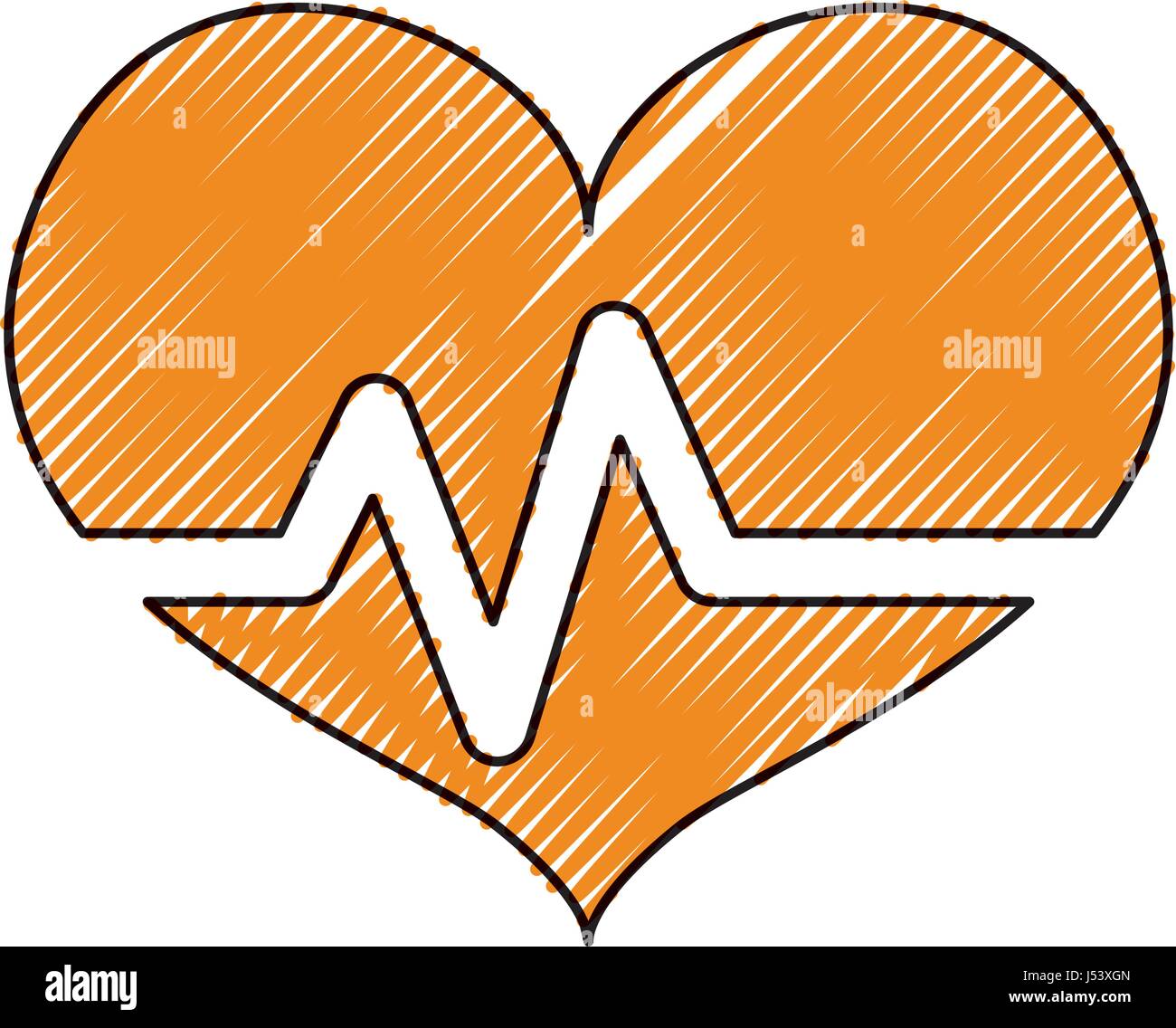 Coeur battre les pictogrammes Image Vectorielle Stock - Alamy