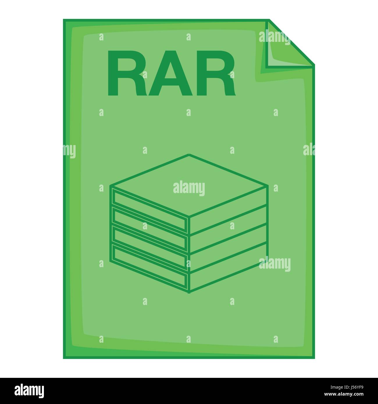 Rar compressed file Banque d'images vectorielles - Alamy