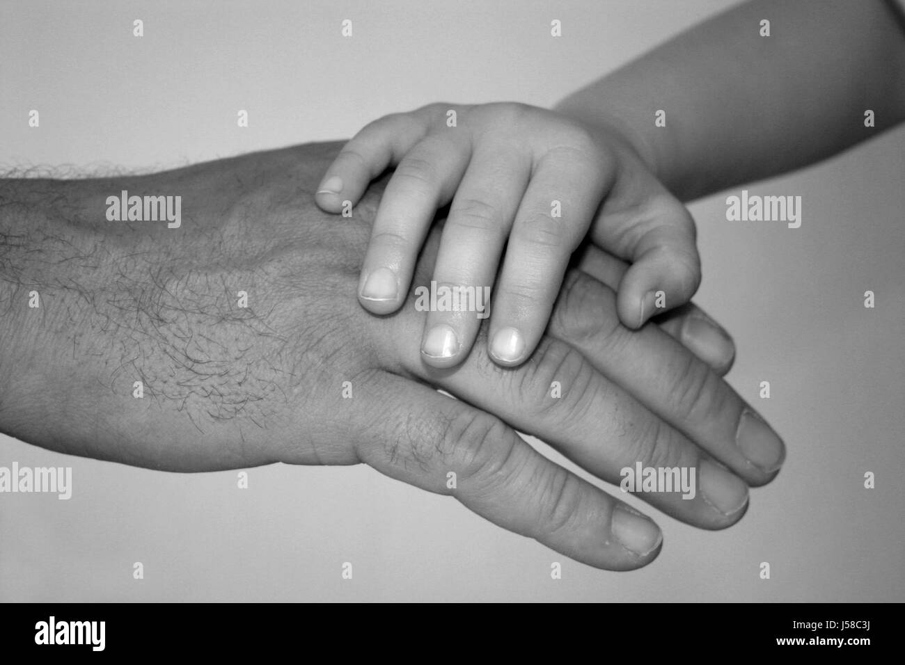 Je t'aime papa Banque d'images noir et blanc - Alamy