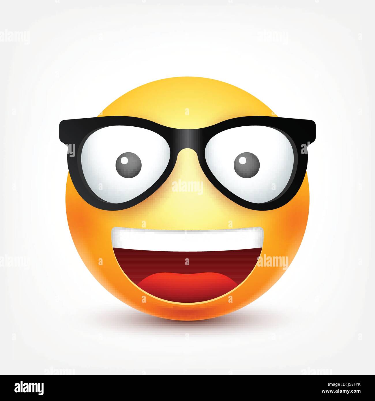 Smiley vector lunettes Banque de photographies et d’images à haute ...