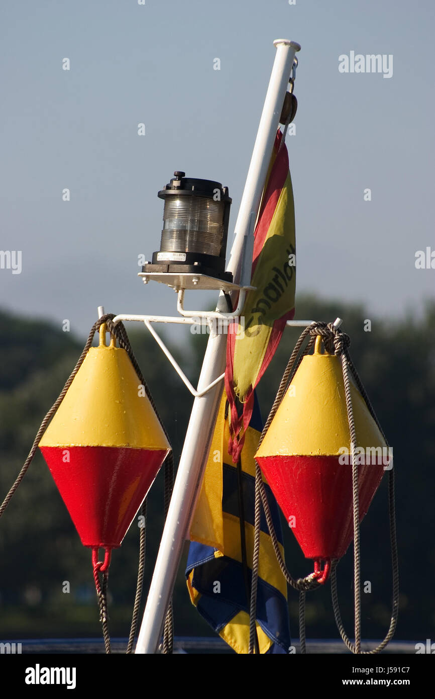 Navigation détail rose lumière lampe mât luminaire de secours Signaux ...