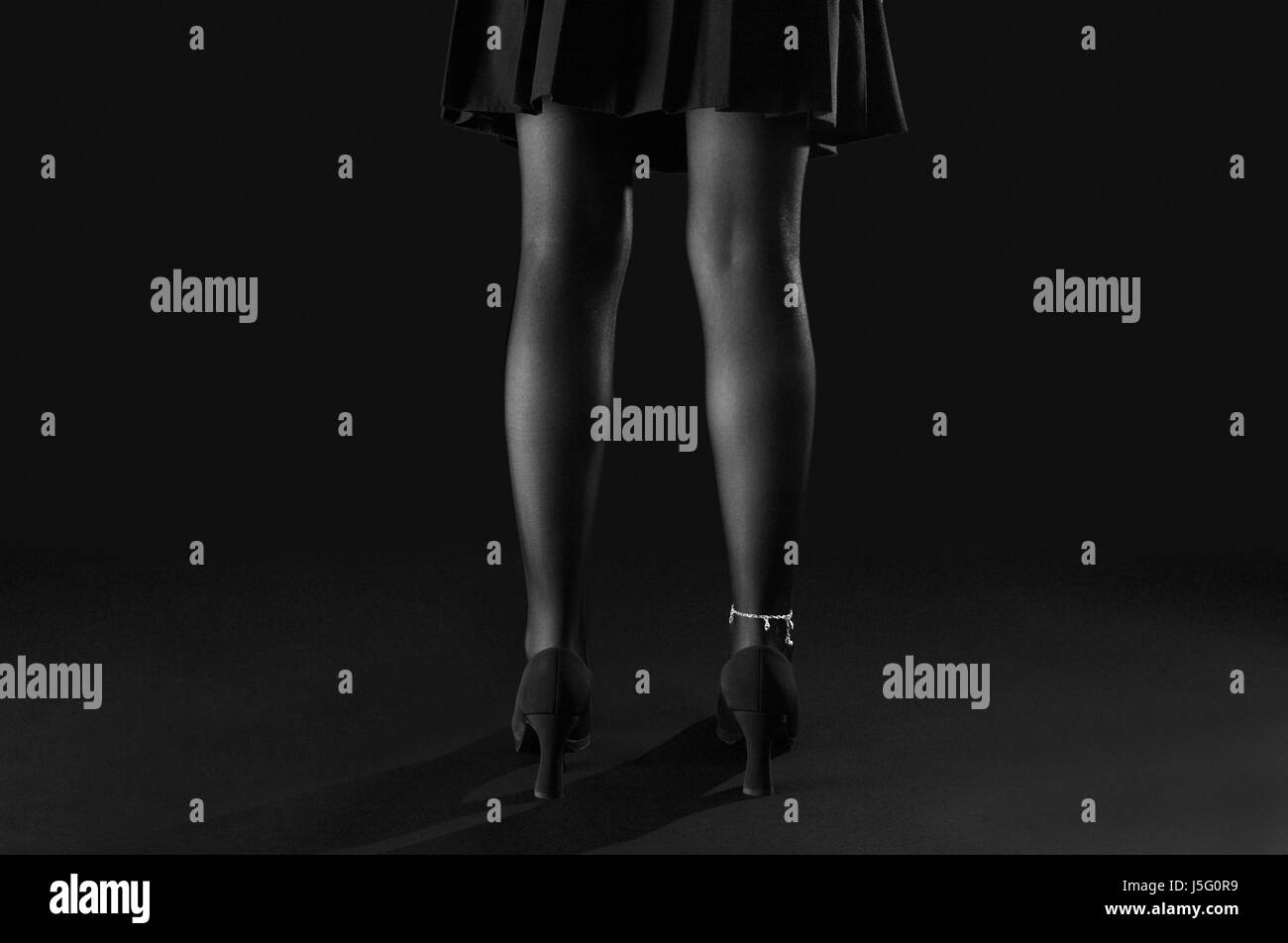 Black stockings tights pantyhose Banque de photographies et d’images à ...