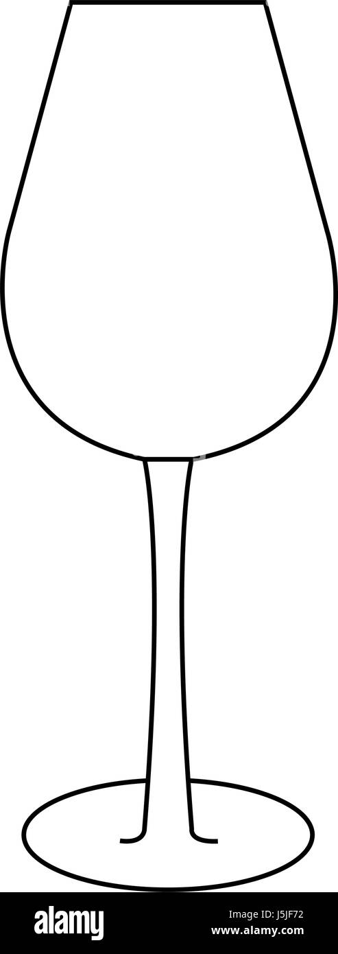 Coupe champagne clipart Banque d'images noir et blanc - Alamy