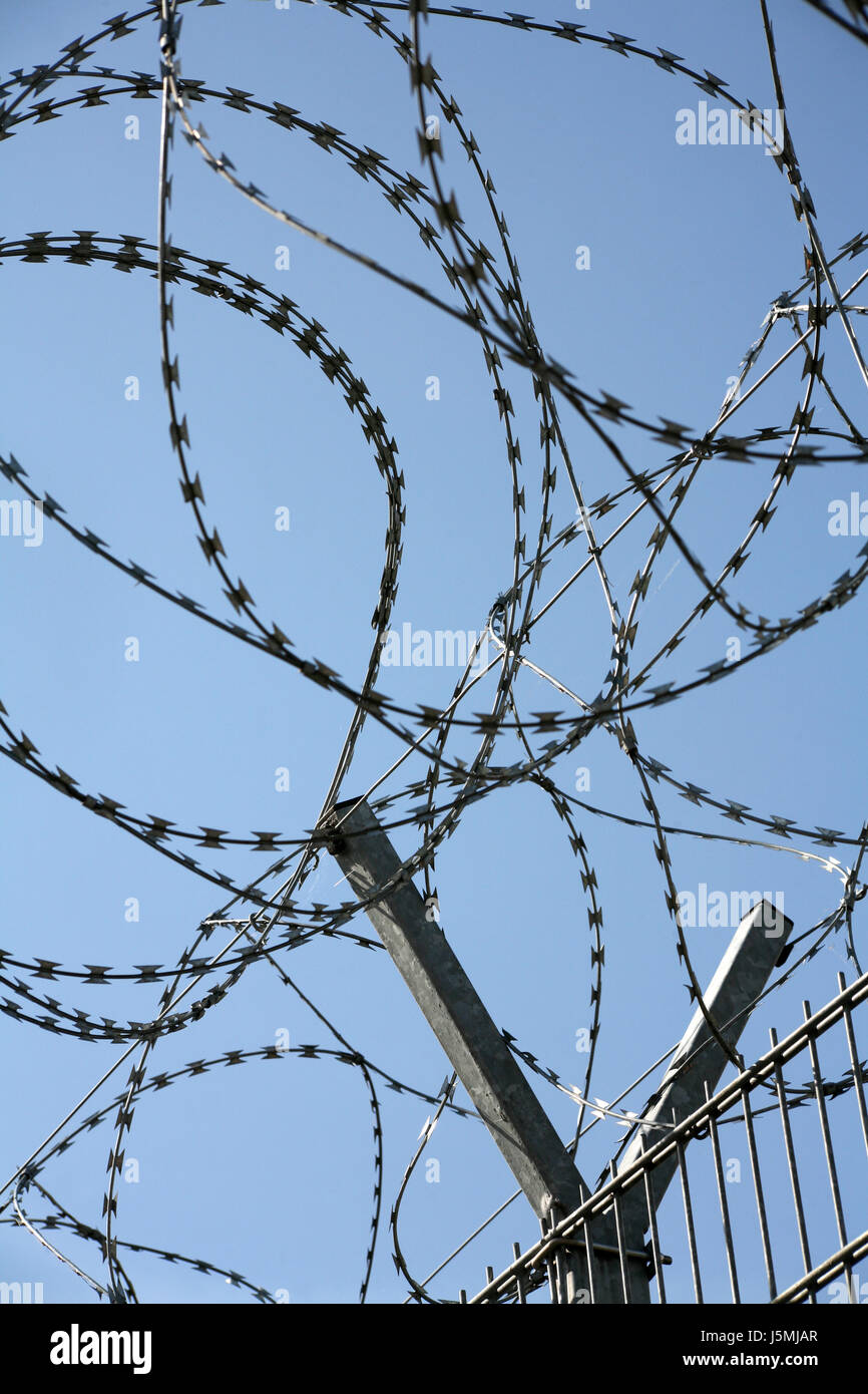 Brig prison clôture barrière interdit la protection protéger les ...