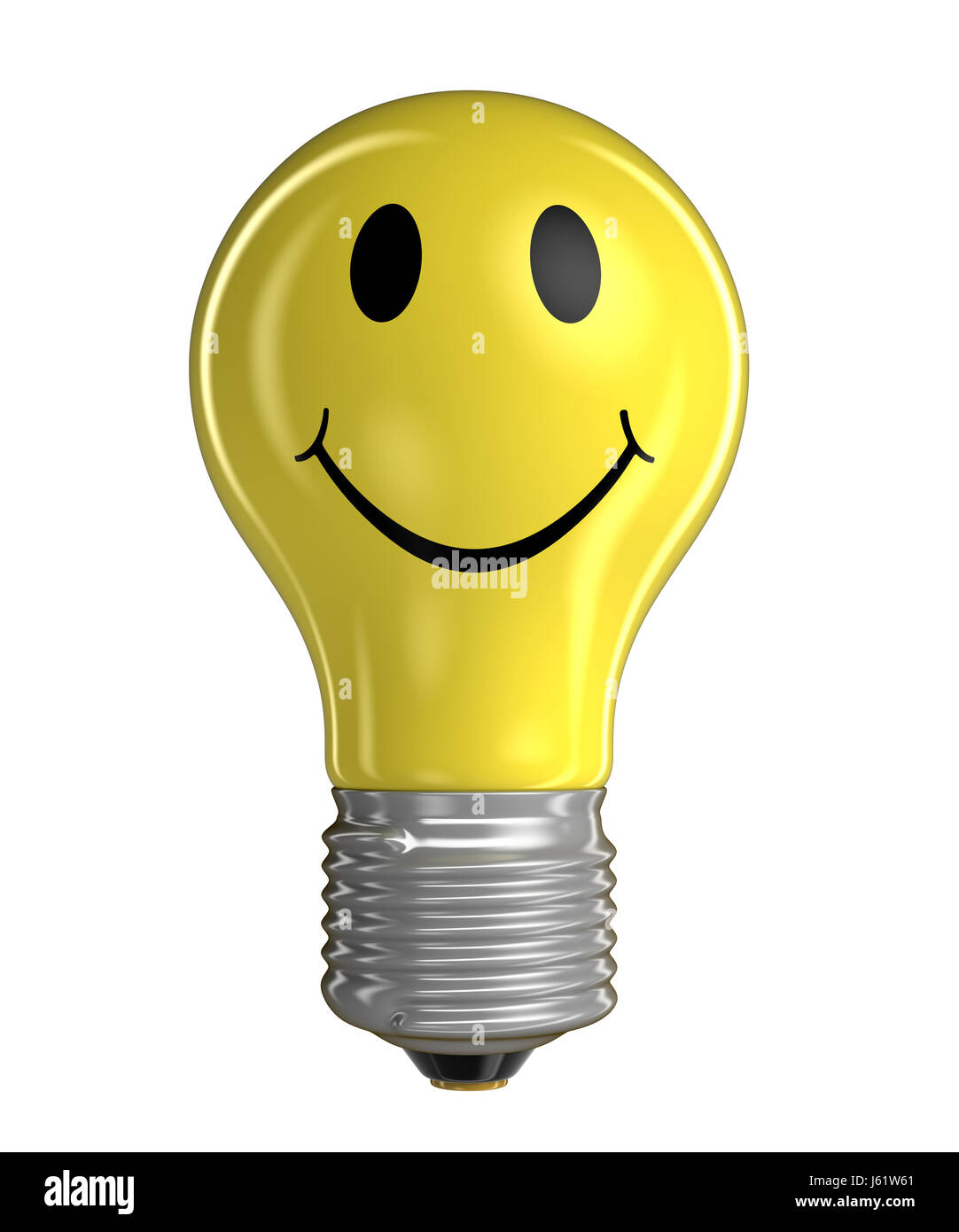 Light bulb cartoon smiley Banque de photographies et d’images à haute ...