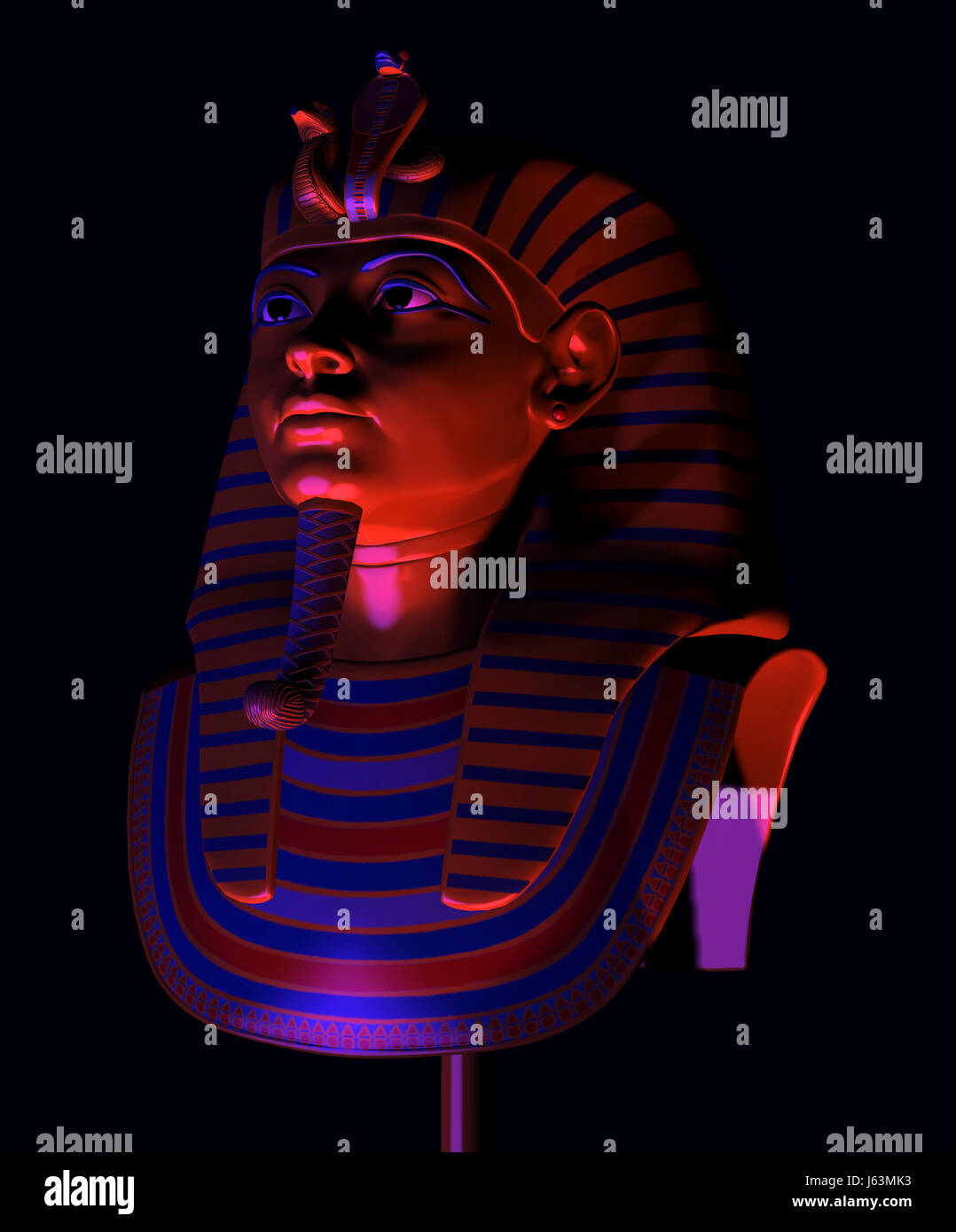 Pharaon pharaon dieu face organe oeil Yeux golden Egypte dieux buste ...