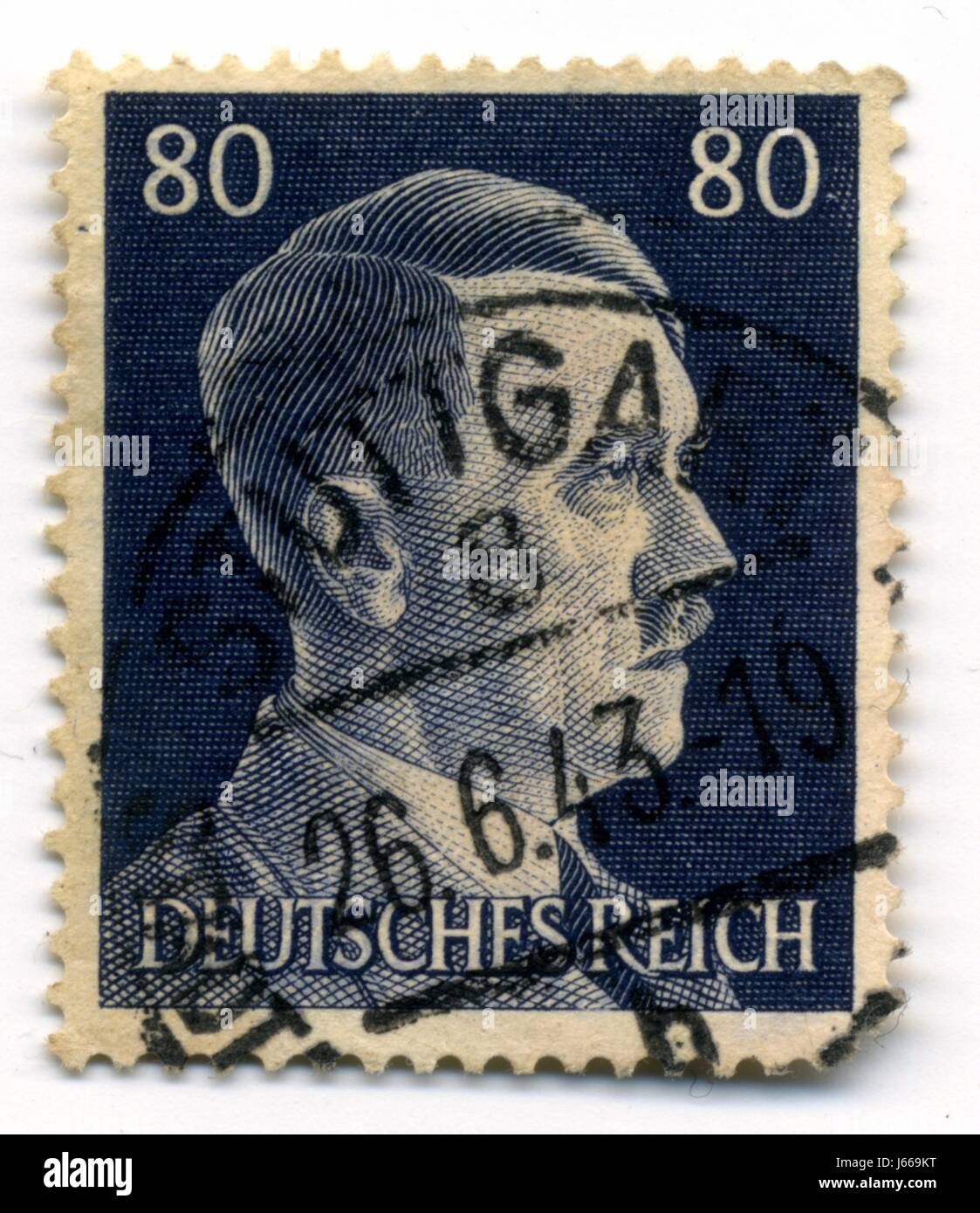 Timbre poste d'adolf hitler Banque d'images détourées - Alamy