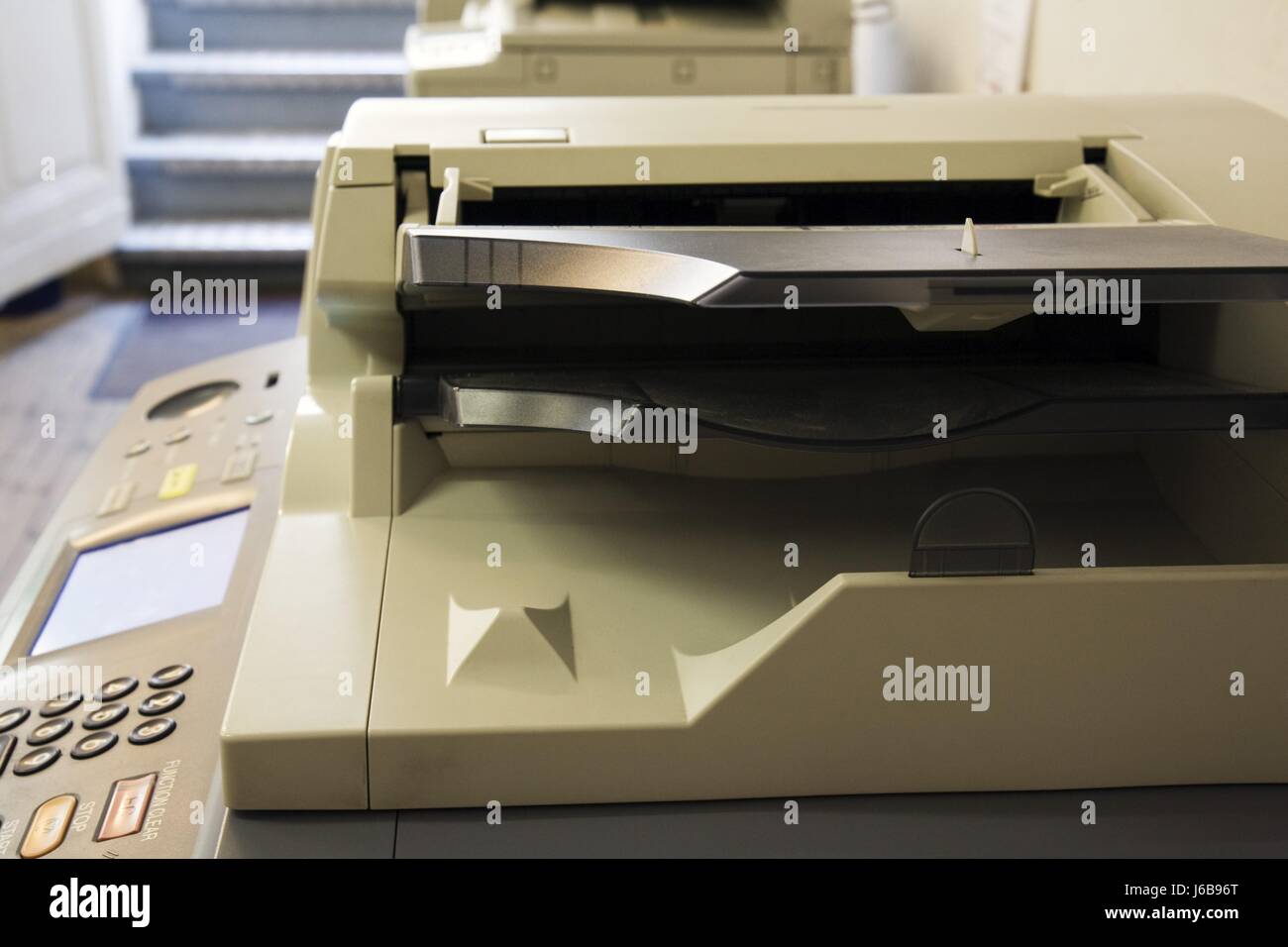 Photocopies copieur-machine en double exemplaire photocopie copie ...