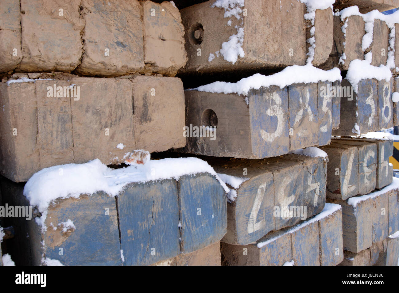 Neige en poutres de bois de la cocaïne coke drogue drogues ...