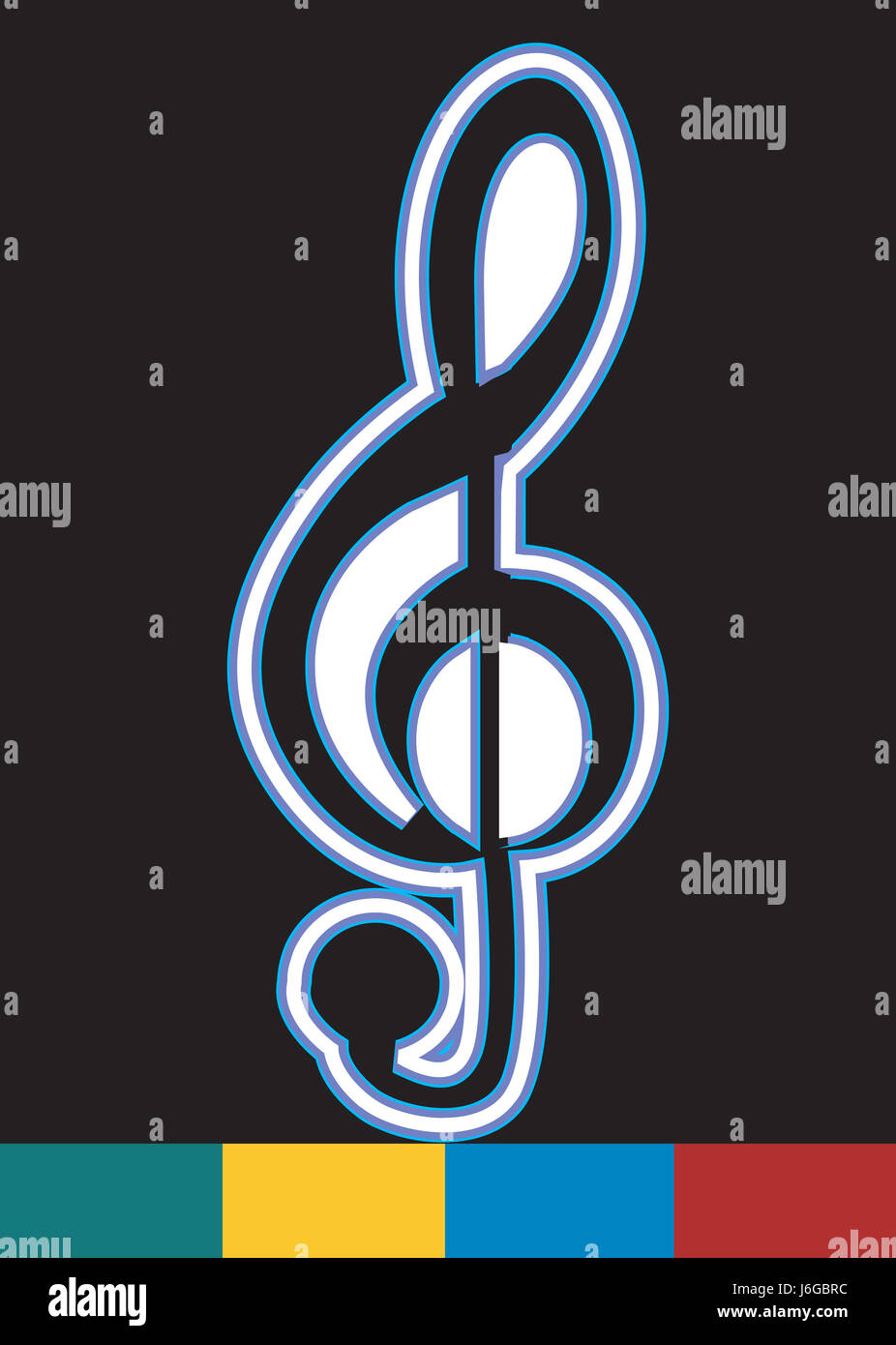 Modèle de note de musique pictogramme Pictogramme symbole commercial ...