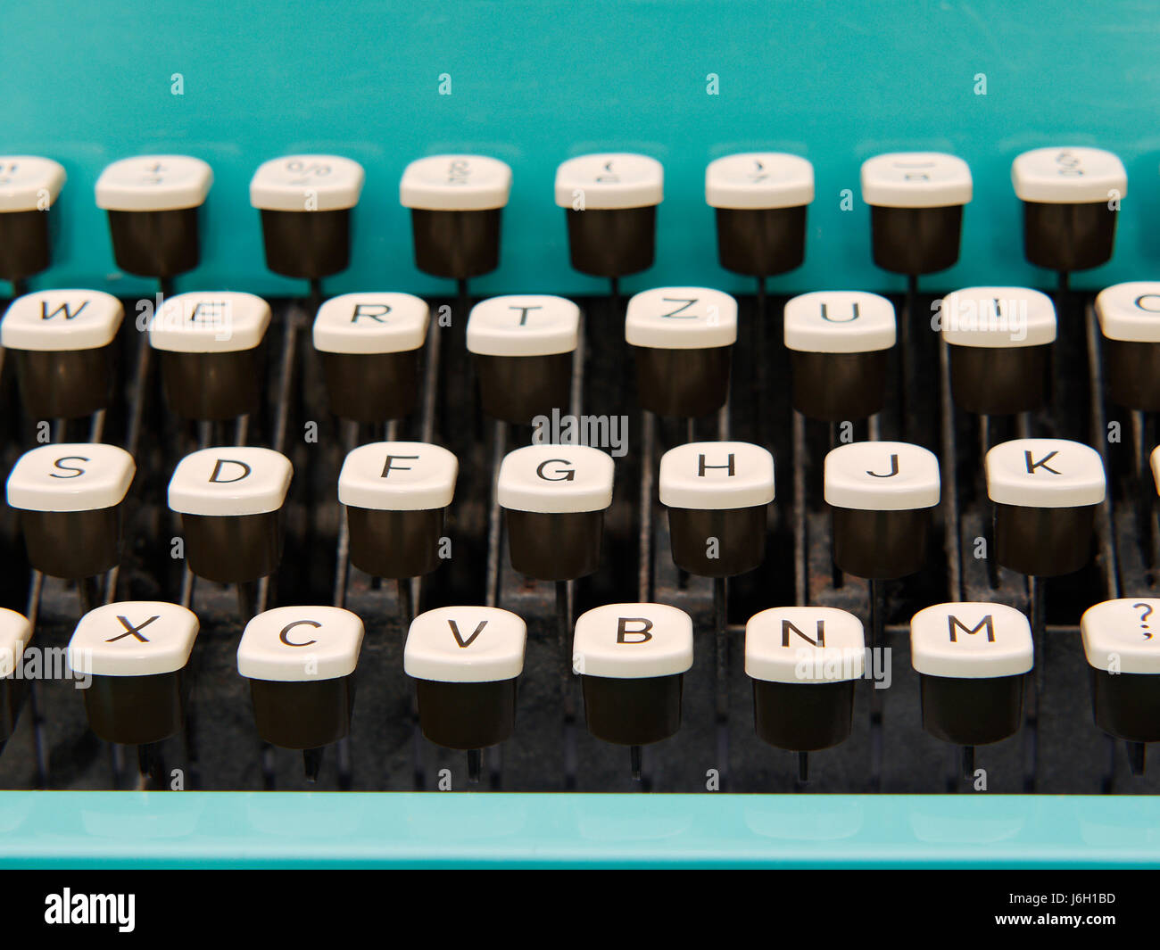 Objet du clavier de machine à écrire lettre correspondance mécanique de ...