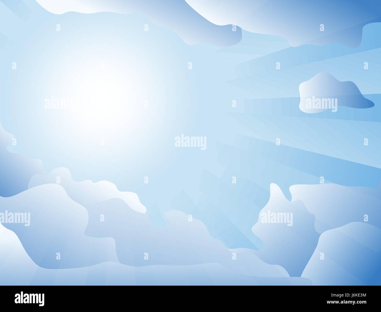 Rayon de soleil à travers cloudscape Banque d'images vectorielles - Alamy