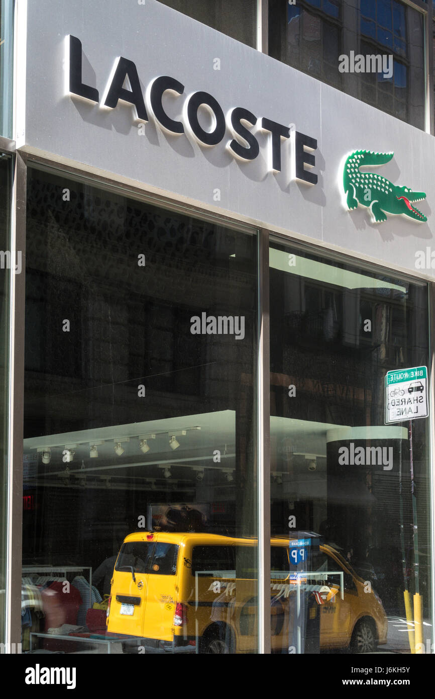 Lacoste Store Park Avenue New York USA Photo Stock Alamy