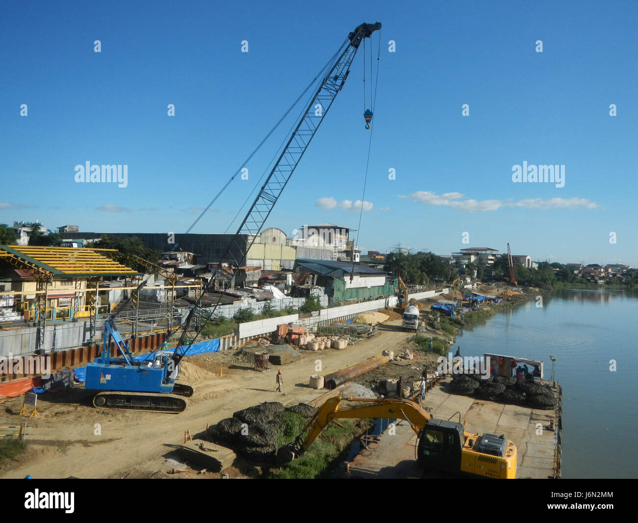 Cette zone de Pasig City, dans la région métropolitaine de Manille ...