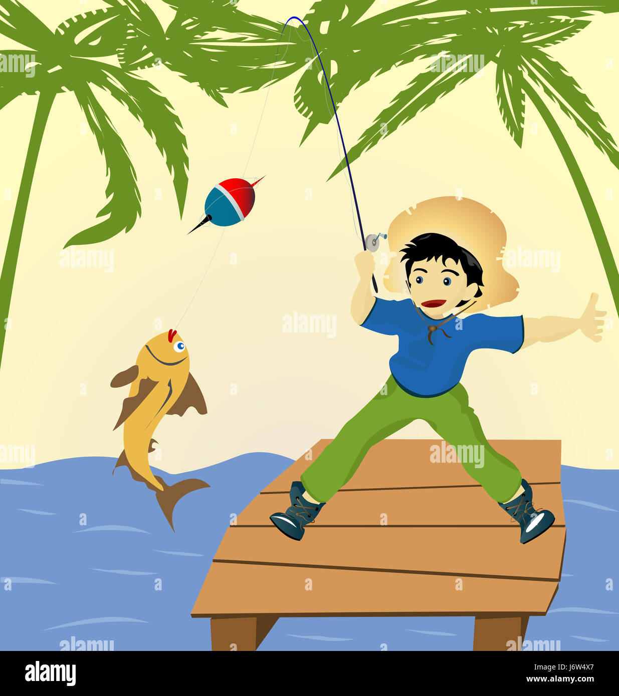 Cartoon boat Banque de photographies et d’images à haute résolution - Alamy