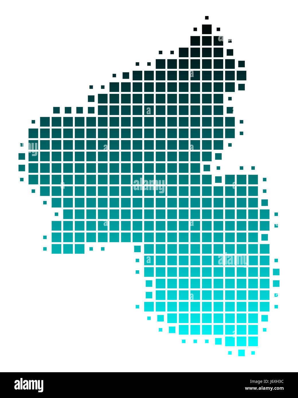 Carré vert bleu turquoise carte atlas point carte du monde la carte ...