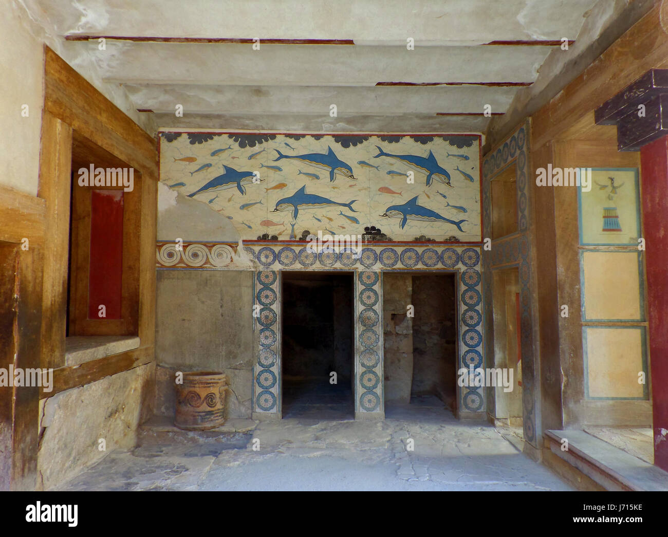 Le Mégaron de la Reine dans l'ancien site archéologique de Knossos ...