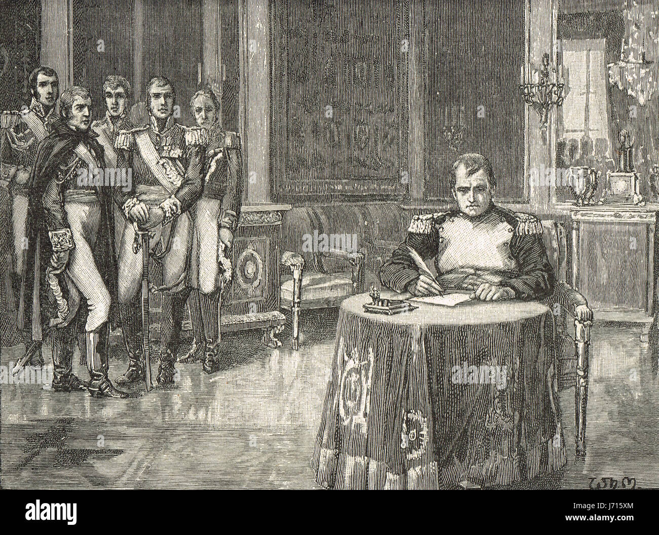 Napoleon At Fontainebleau Banque d'image et photos - Alamy
