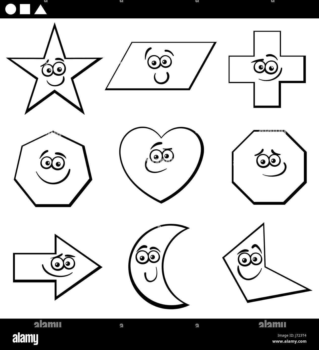 Formes De Base Clipart Noir Et Blanc