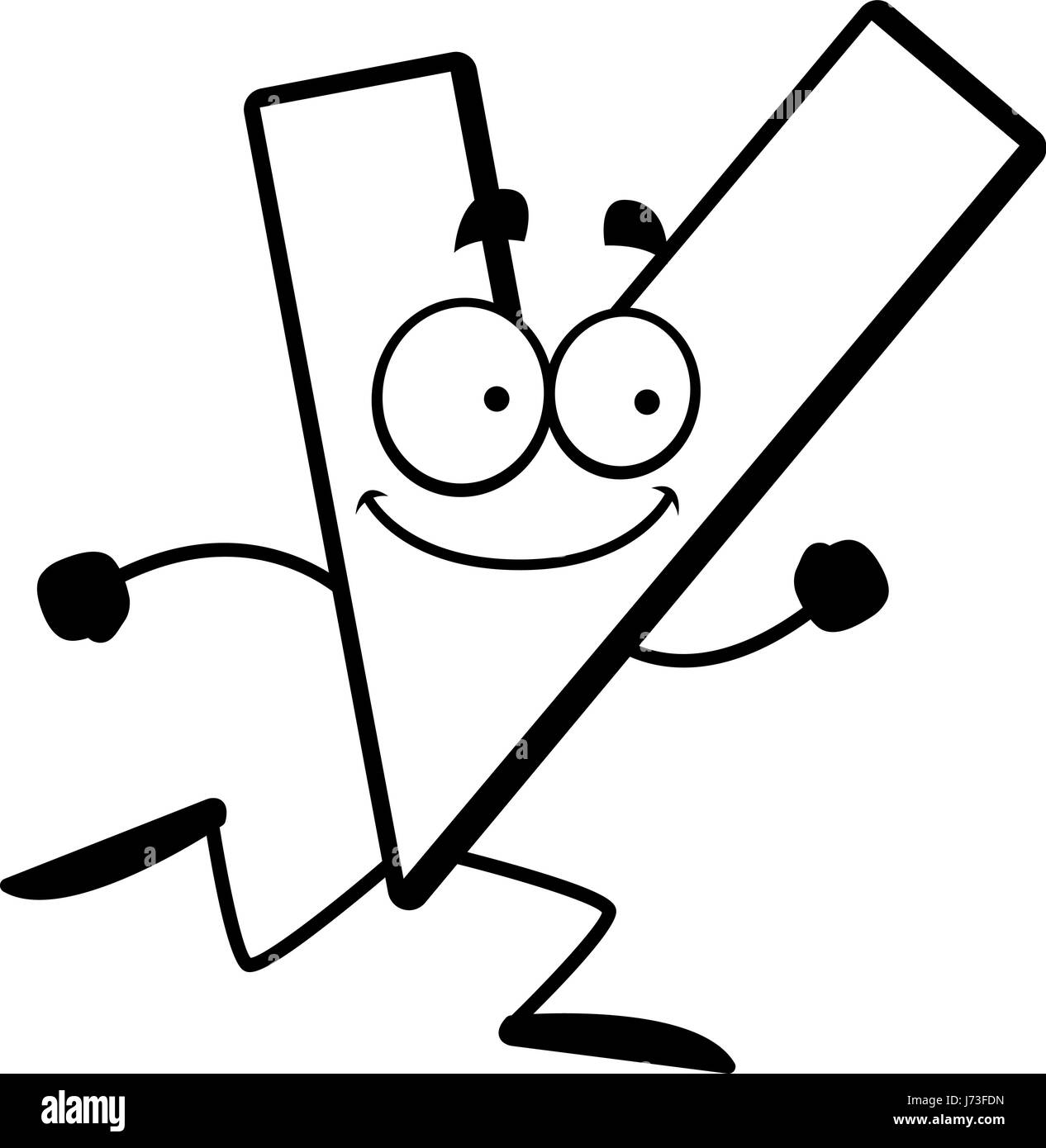 Illustration d'un dessin d'une lettre v exécution et souriant Image ...