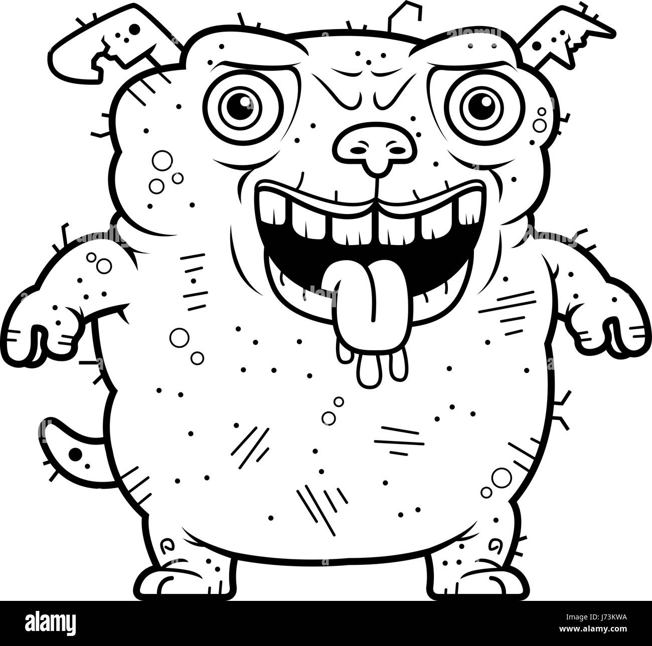Ugly dog Banque d'images vectorielles - Alamy