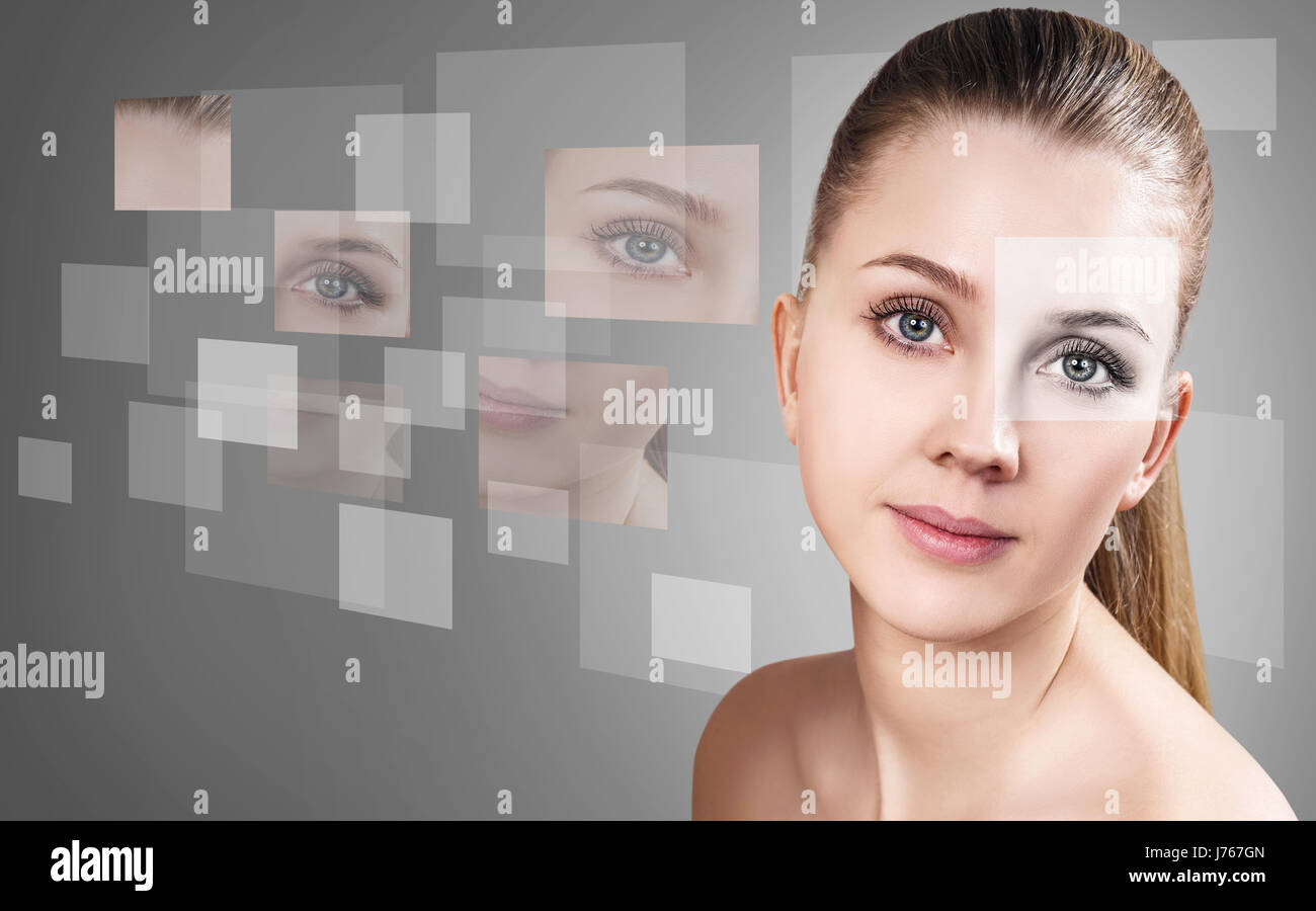 Les parties du visage Banque de photographies et d’images à haute ...