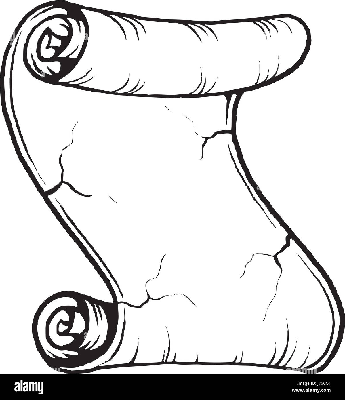 Parchment scroll with writing Banque de photographies et d’images à ...