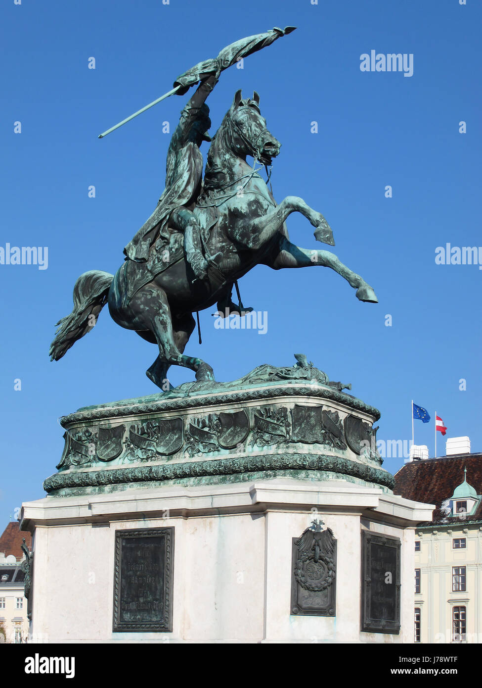 Monument des autrichiens de Vienne vienne visiter la statue de chevaux ...