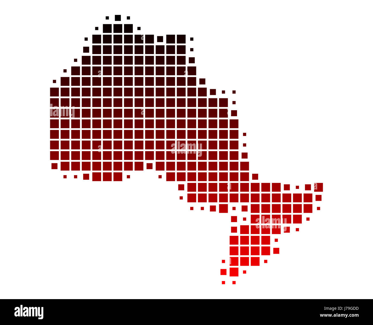 Ontario province map Banque d'images détourées - Alamy