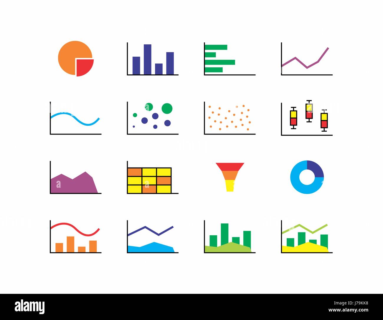 Types of chart Banque d'images vectorielles - Page 2 - Alamy