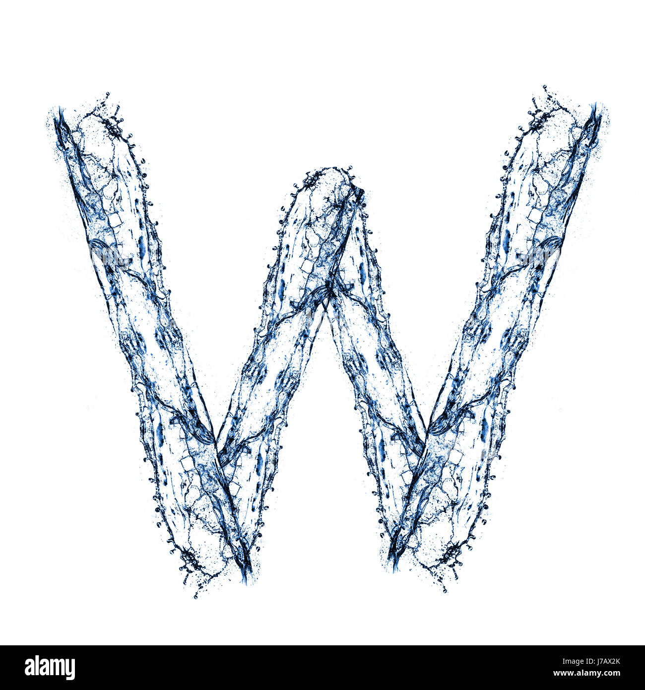 L'écriture des vagues font typographie squirt lettre alphabet ABC ...