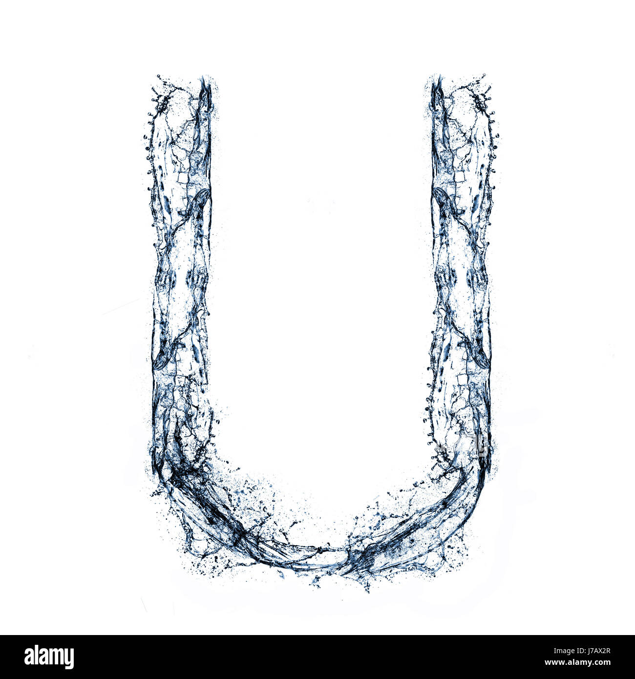 L'écriture des vagues font typographie squirt lettre alphabet ABC ...