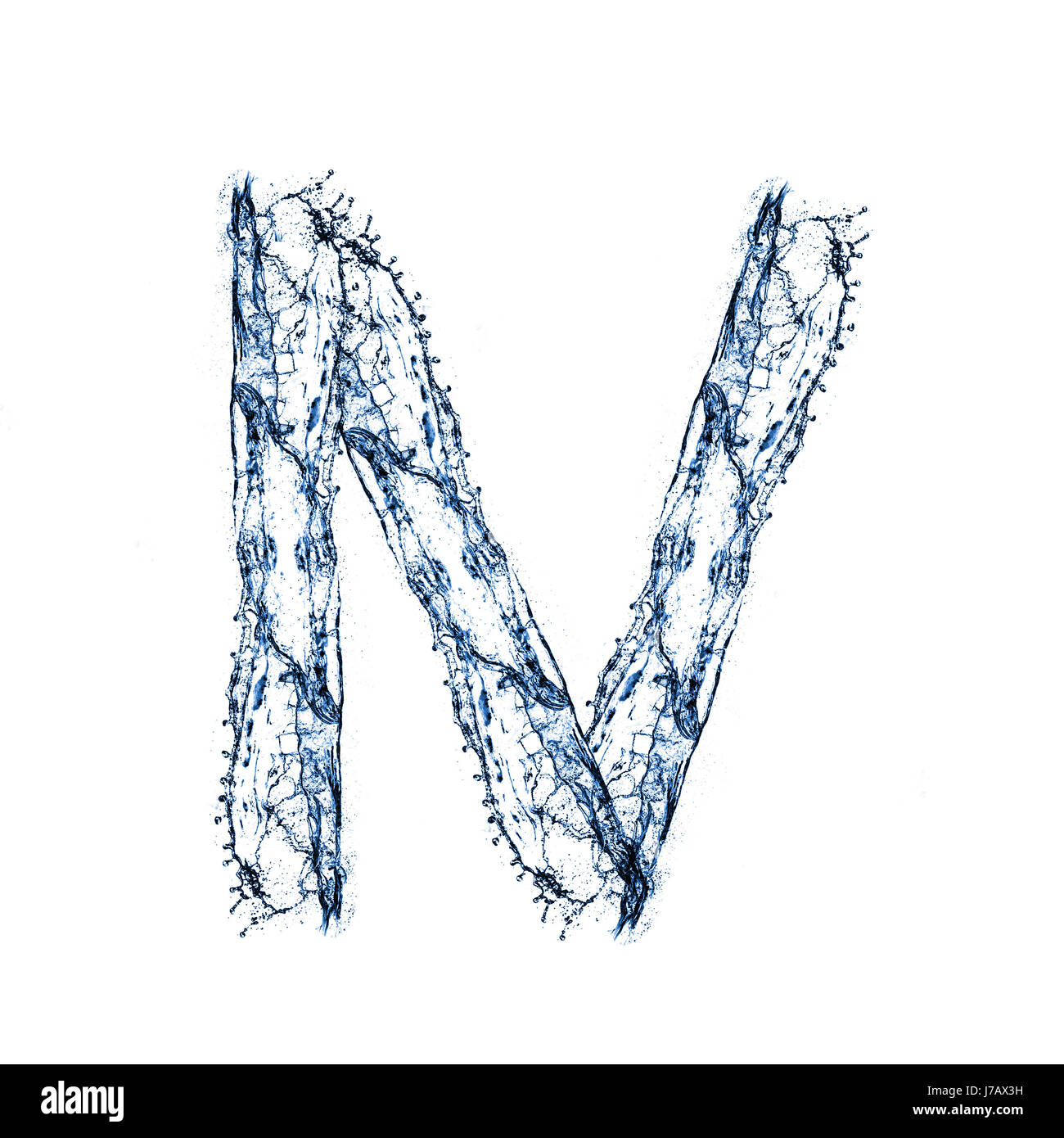 L'écriture des vagues font typographie squirt lettre alphabet ABC ...