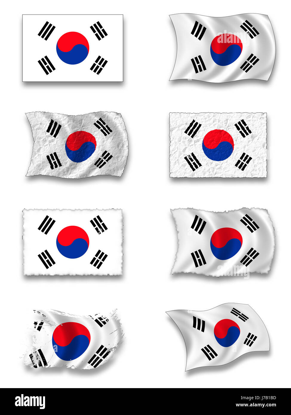 Drapeau de la corée du sud Banque de photographies et d’images à haute ...