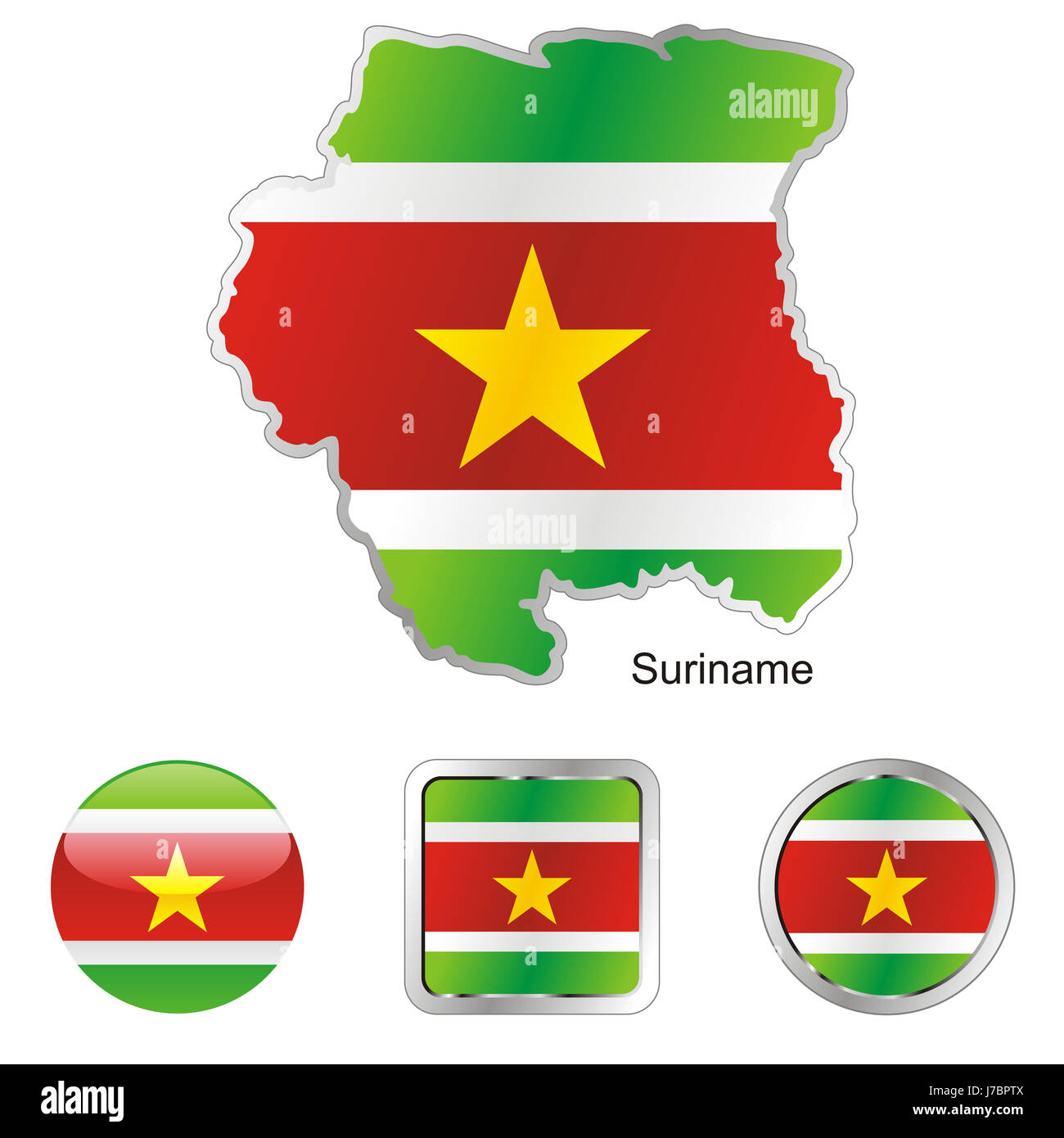 Drapeau du suriname Banque de photographies et d’images à haute ...