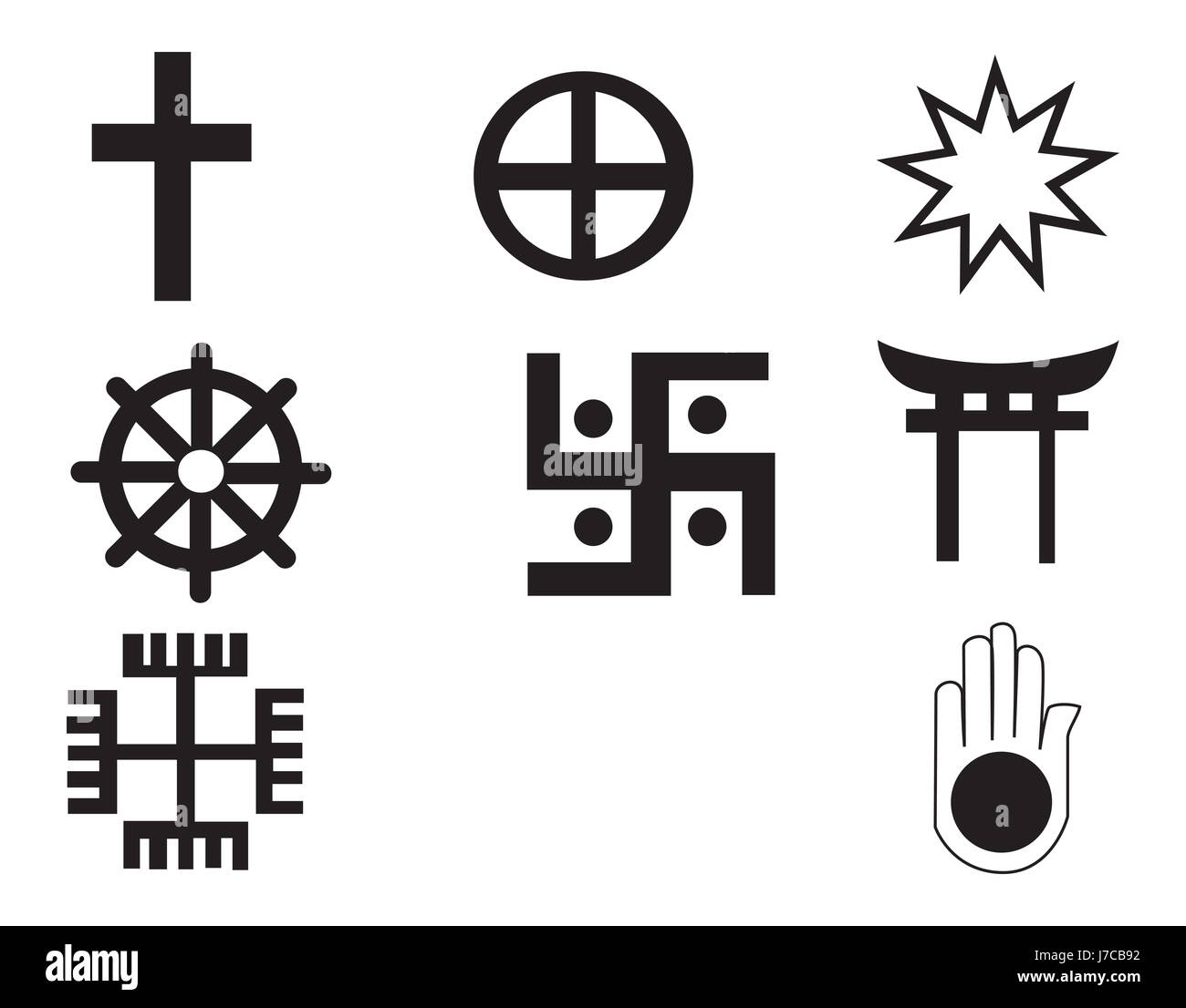 La religion chrétienne culte religieux spirituel christ pictogramme ...
