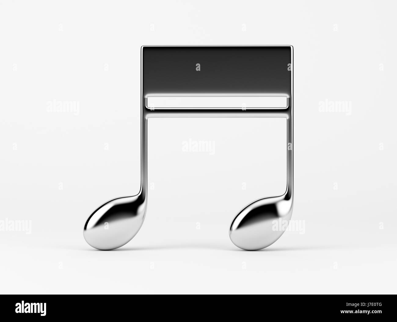 Note de musique. Croches isolé sur fond blanc Photo Stock - Alamy