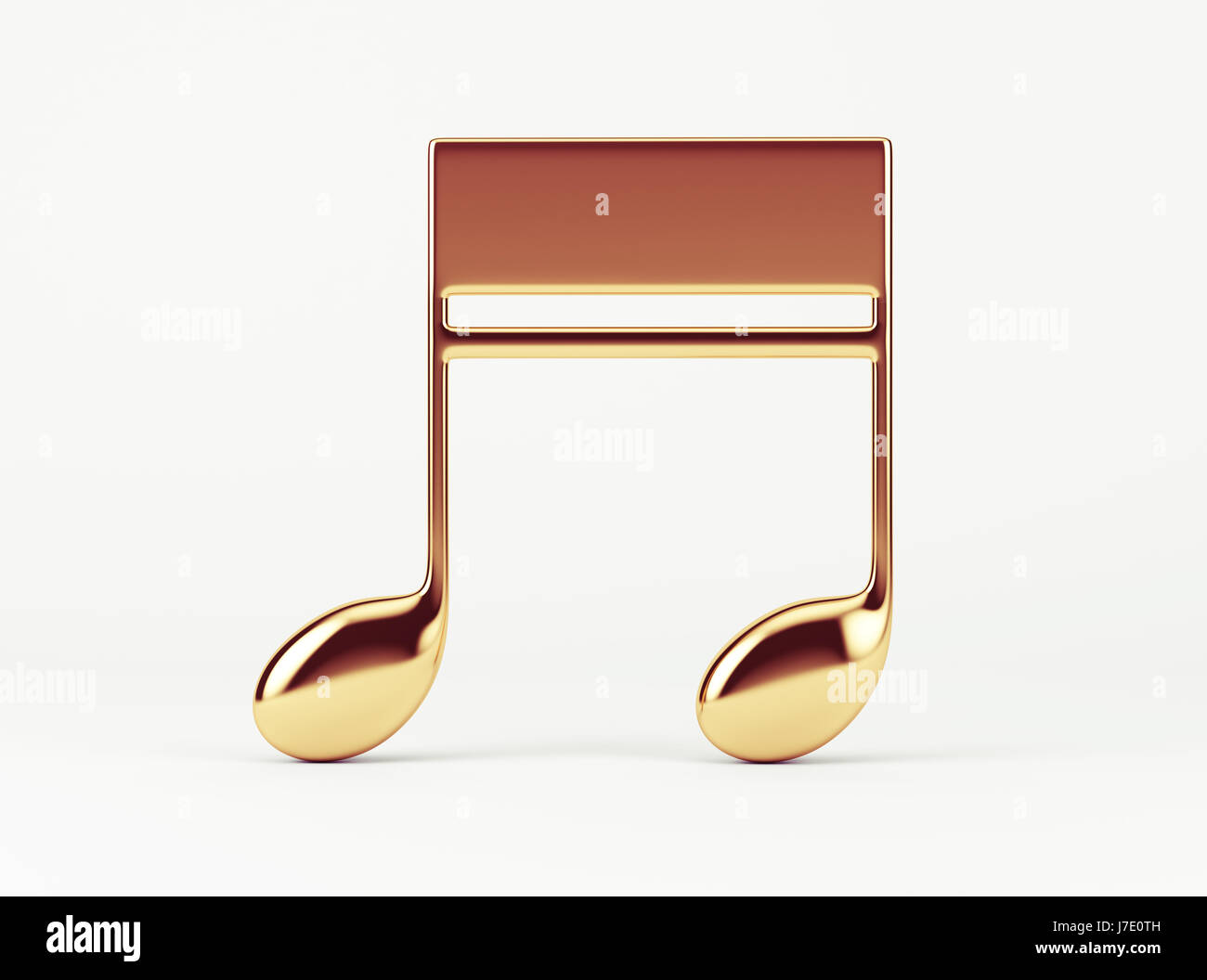 Note de musique. Croches isolé sur fond blanc Photo Stock - Alamy