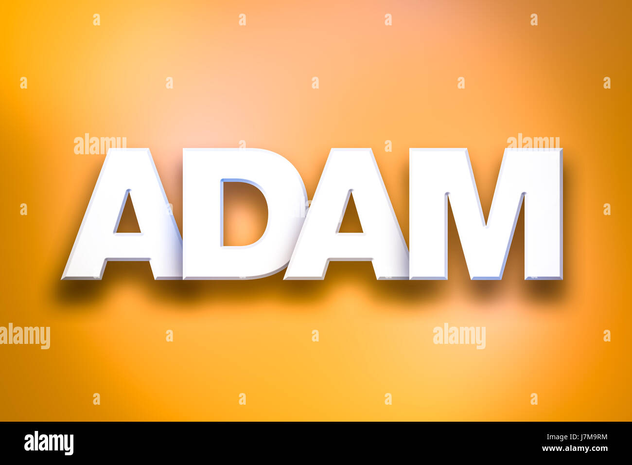 Le concept d'ADAM nom écrit en caractères blancs sur un fond coloré ...