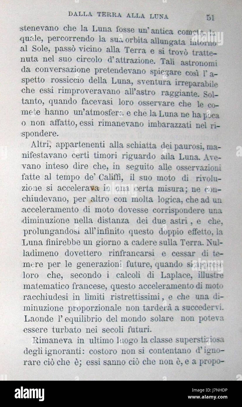 *Dalla Terra alla Luna* (de la Terre à la Lune) est un célèbre roman de ...