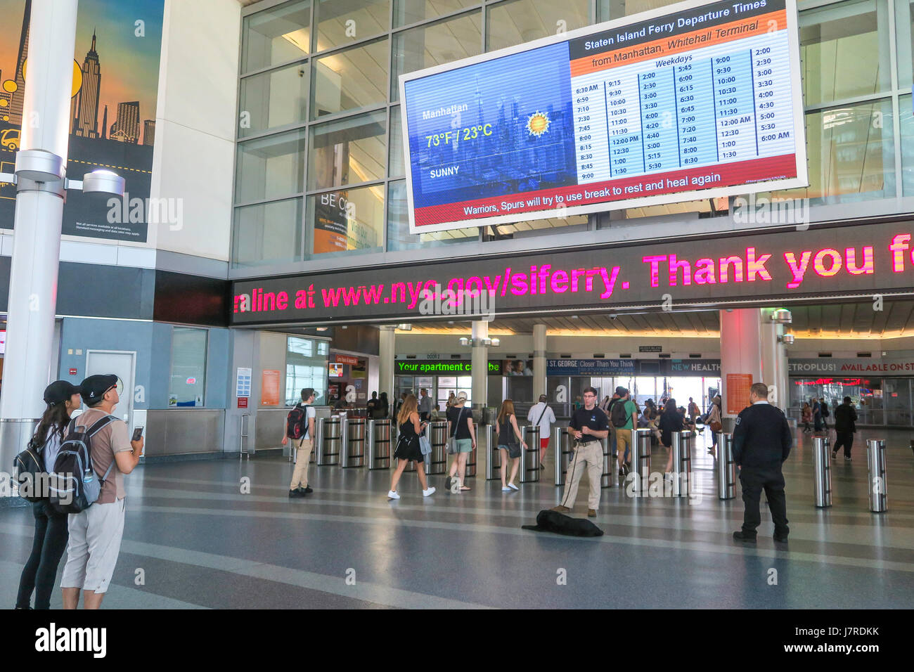Staten Island Ferry Terminal Building, Manhattan, New York, USA Photo ...