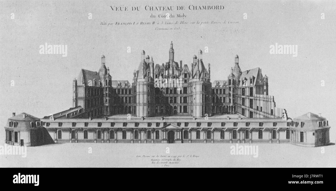 French chateau drawing Banque de photographies et d’images à haute ...