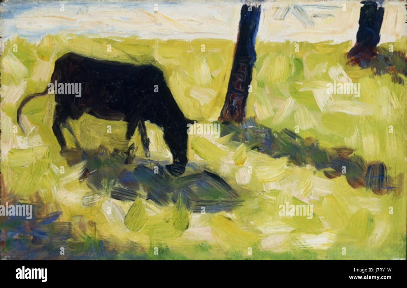 « Black Cow in a Meadow » de Georges Seurat est un exemple emblématique ...